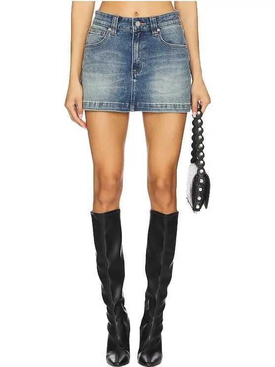 Abrand Denim 95 Aline Denim Skirt - Blue