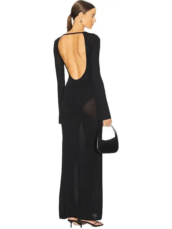LOBA Breah Maxi Dress In . Also - Black