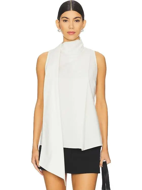 EAVES Noam Poplin Top In . Also - Ivory