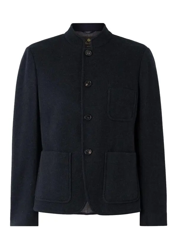 Loro Piana Mini Spagna Cashmere-blend Jacket - Blue