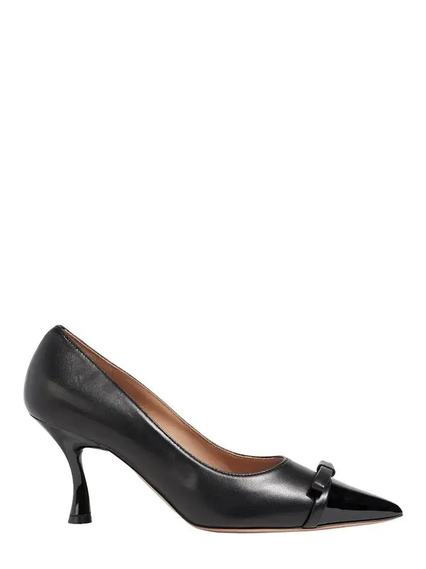 MALONE SOULIERS Beatrix 70 Leather Pumps - Black