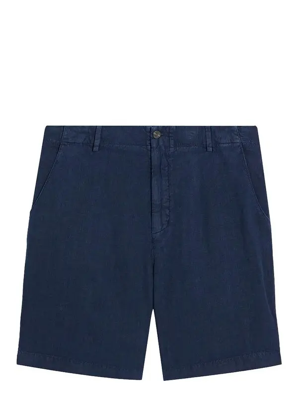 Boglioli Linen Shorts - Navy