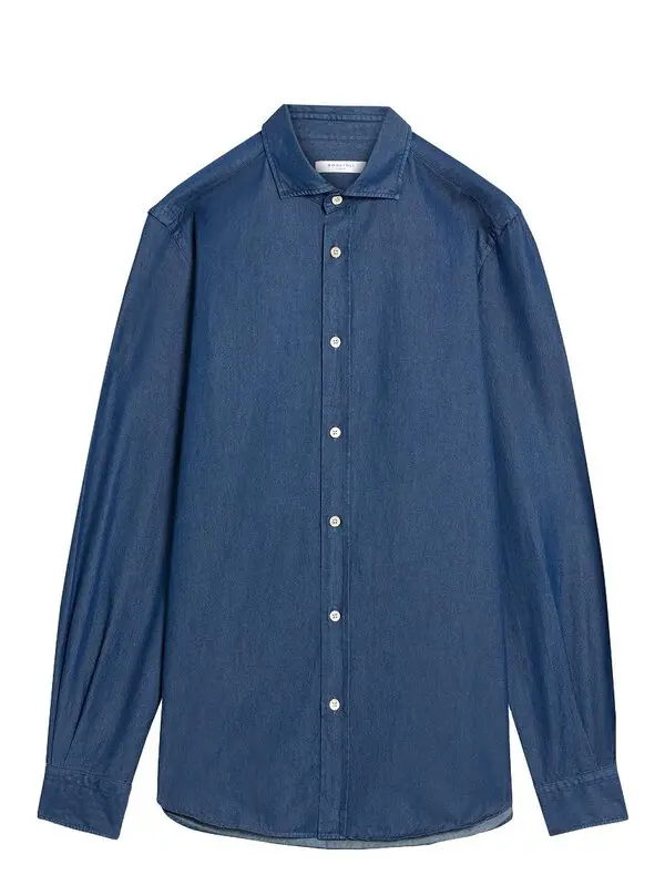 Boglioli Cottonchambray Shirt - Mid Denim
