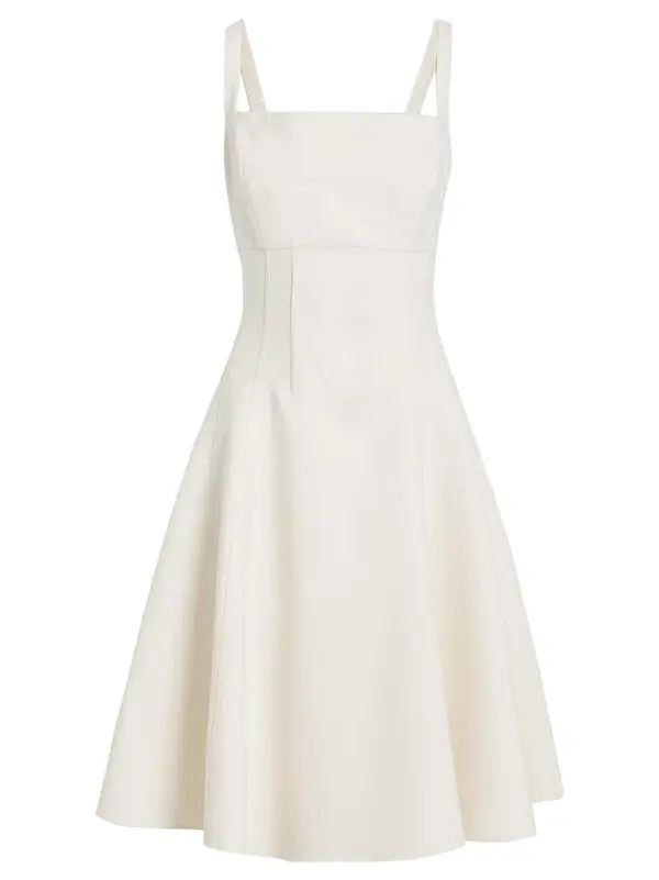 Oscar De La Renta Wool-blend Dress - Ivory
