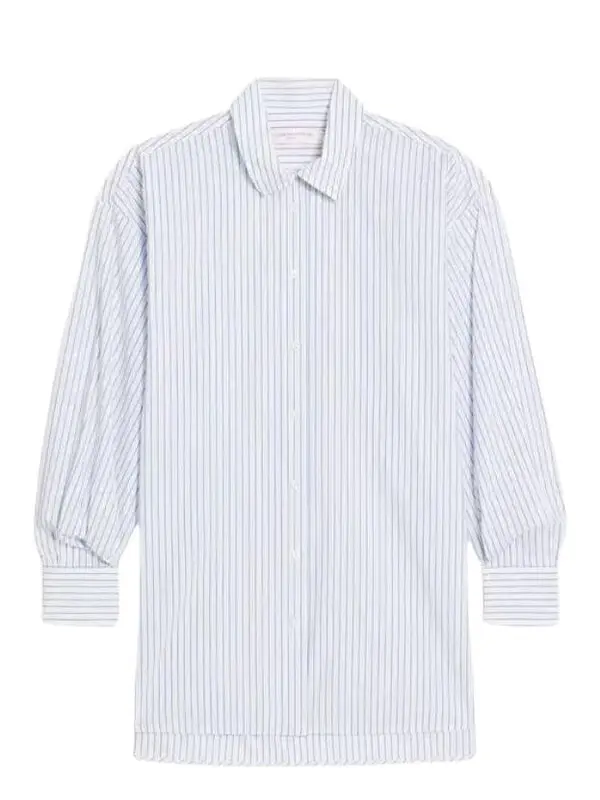 Carolina Herrera Striped Cotton-poplin Shirt - White