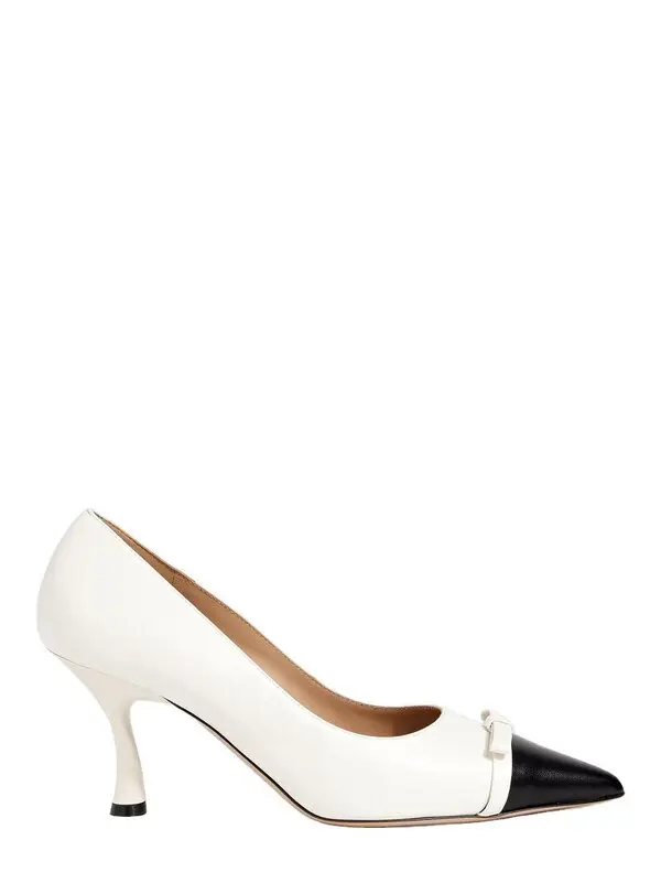 MALONE SOULIERS Beatrix 70 Leather Pumps - White