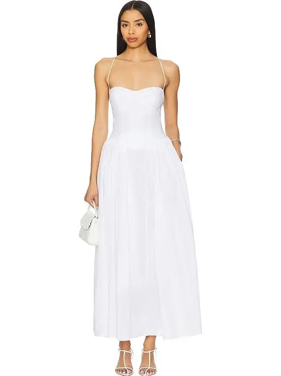 Bardot Estie Maxi Dress - Orchid White