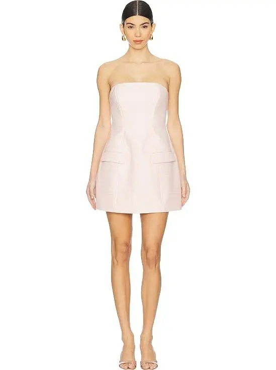 Bardot Madeline Boucle Mini Dress - Light Pink