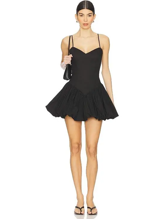 Bardot Lissett Poplin Mini Dress - Black