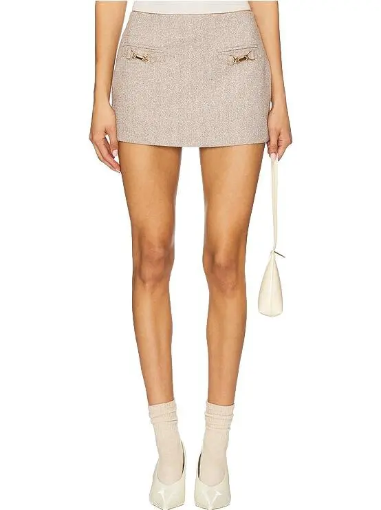 MORE TO COME Haileigh Mini Skirt - Khaki
