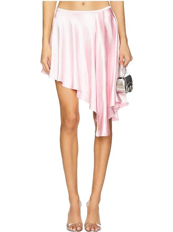 Bardot Andreama Asymmetric Skirt - Petal Pink