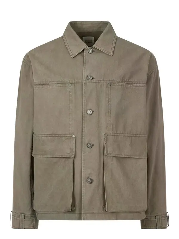 STUDIO TOMBOY Denim Shirt Jacket - Neutrals