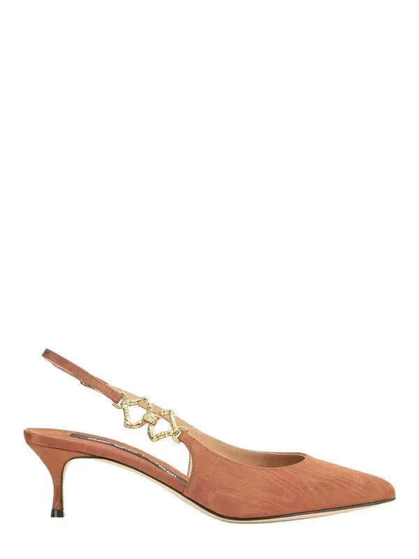 SERGIO ROSSI 50mm Sea Scale Slingback Pumps - Brown