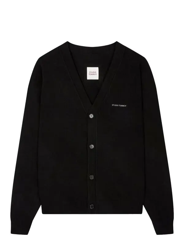 STUDIO TOMBOY V-neck Cardigan - Black