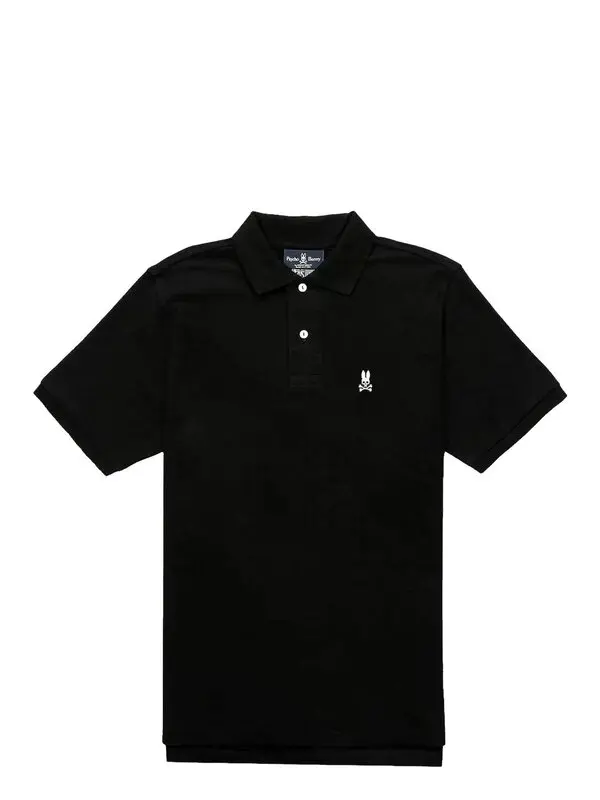 Psycho Bunny Piqué-weave Polo Shirt - Black