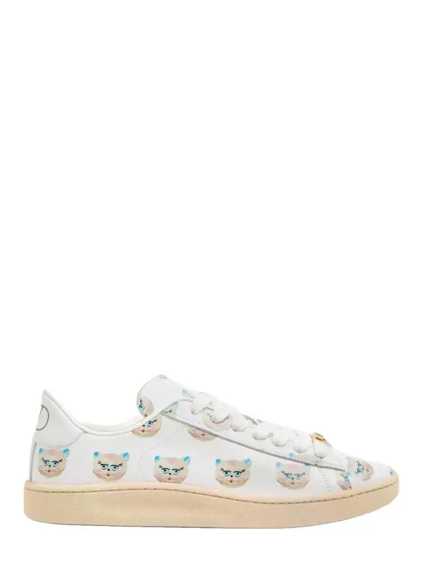 Valentino Garavani Royco Chat De La Maison-print Sneakers - White