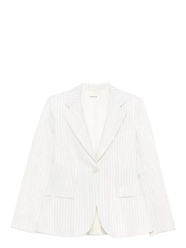 P.a.r.o.s.h Pinstriped Blazer - White