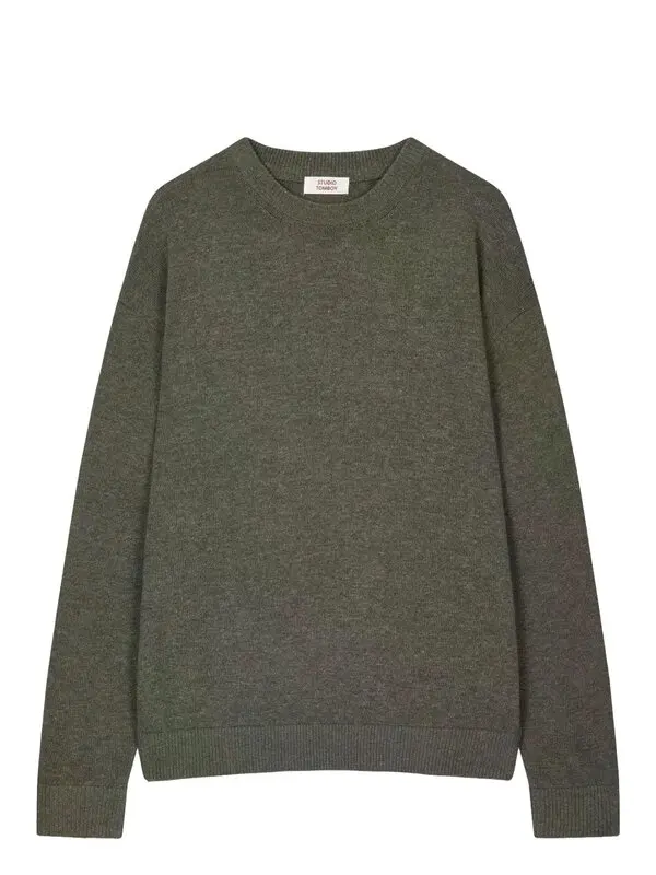 STUDIO TOMBOY Mélange-effect Jumper - Green