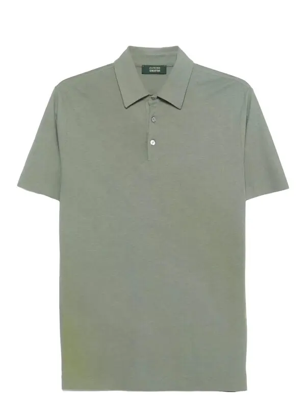 ZANONE Cotton Polo Shirt - Green