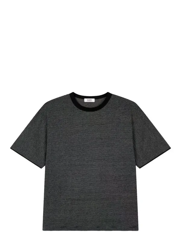 STUDIO TOMBOY Striped Round-neck T-shirt - Black