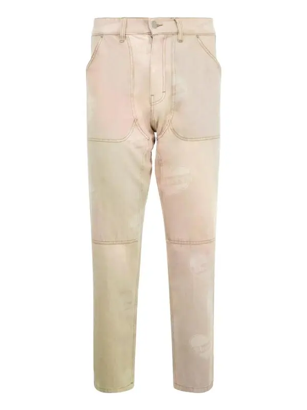 PLEASURES Heart Ultra Loose Fit Pants - Neutrals