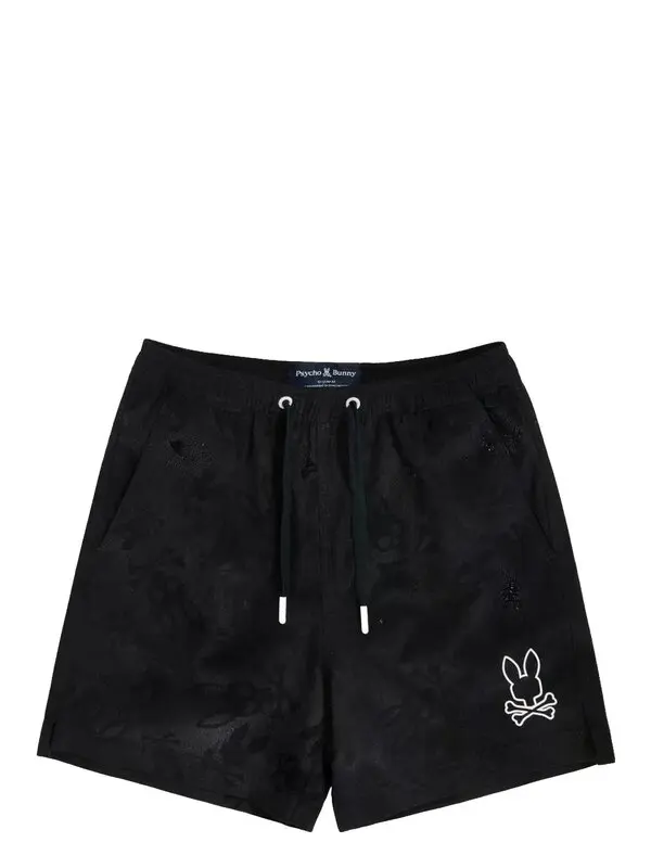 Psycho Bunny Parker Hydrochromic Swim Shorts - Black