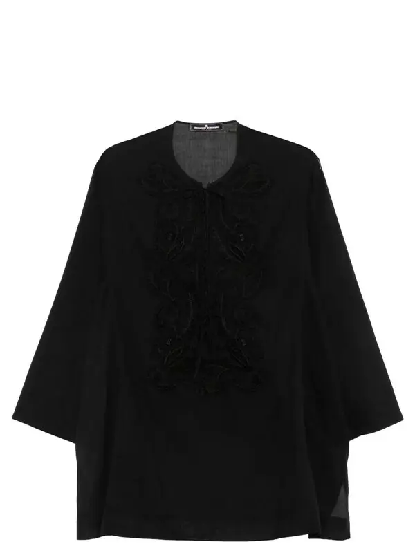 Ermanno Scervino Patch-detail Mini Dress - Black