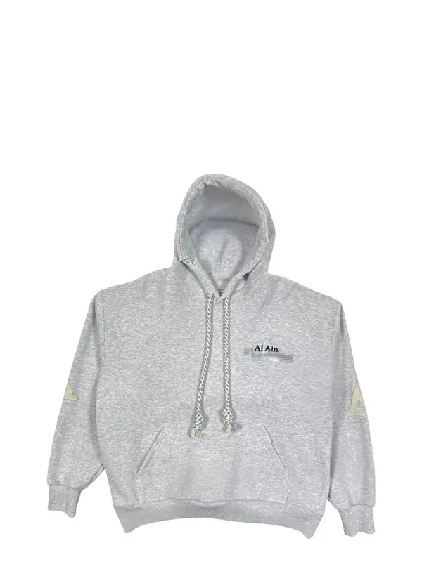 AL AIN Graphic-print Hoodie - Grey