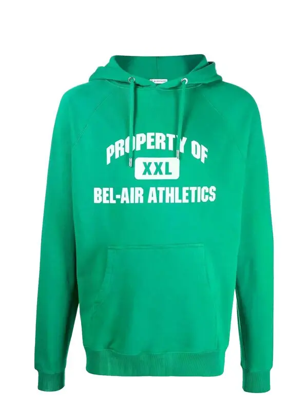 BEL-AIR ATHLETICS Logo-print Cotton Hoodie - Green