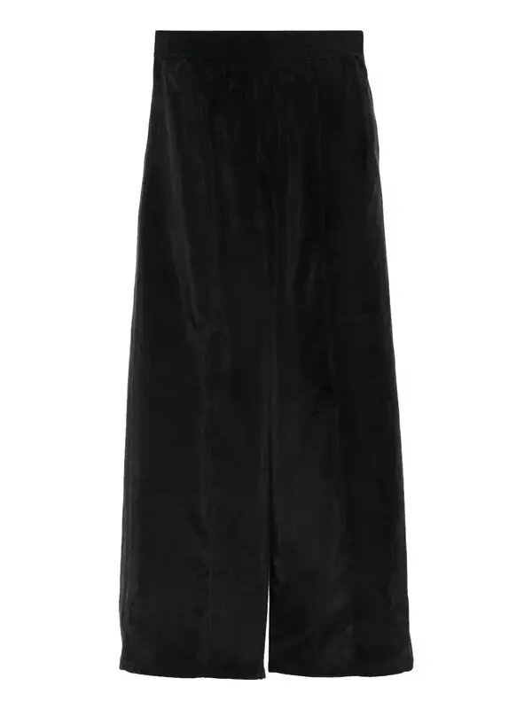 Another Tomorrow Drawstring Trousers - Black