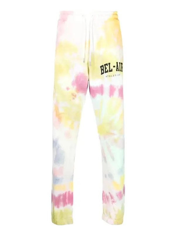 BEL-AIR ATHLETICS Tie Dye-print Track Pants - White