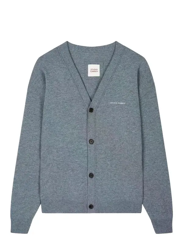 STUDIO TOMBOY V-neck Cardigan - Blue