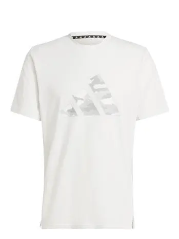 Adidas Train Essentials Camo Graphic Logo T-shirt - Chalk White