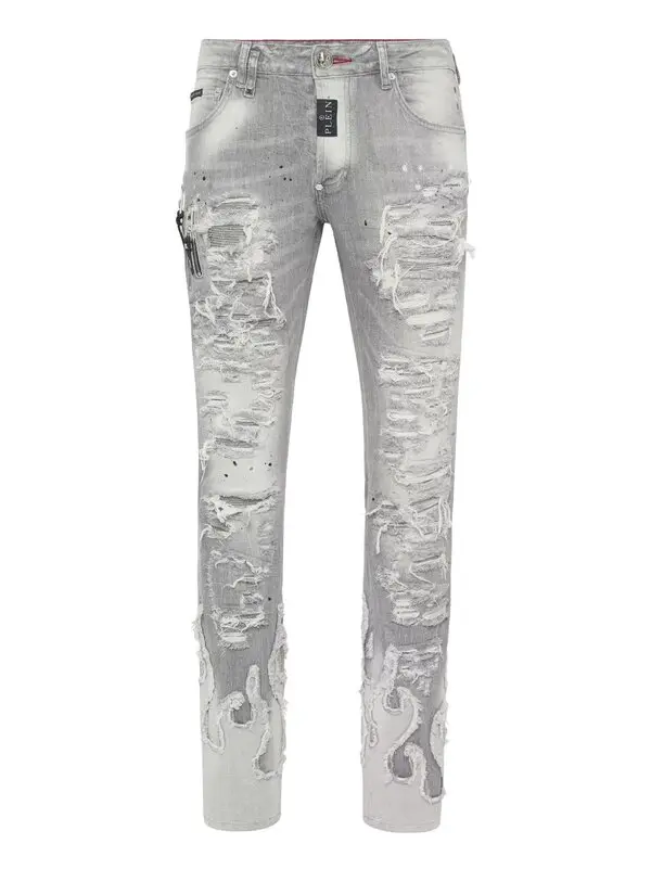 Philipp Plein Rock Star Jeans - Grey