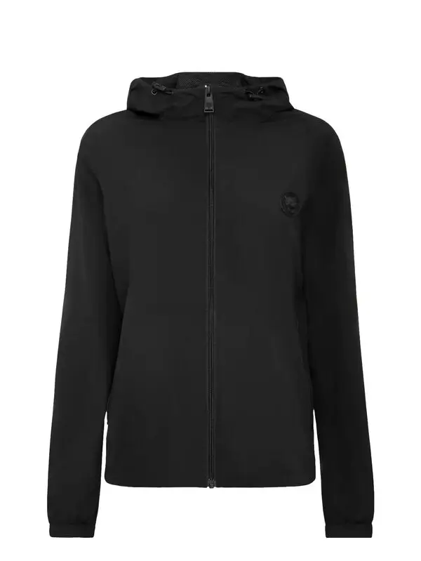 PLEIN SPORT Logo-patch Hoodie - Black