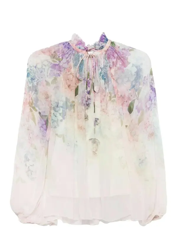 Zimmermann Dawning Blouse - Pink