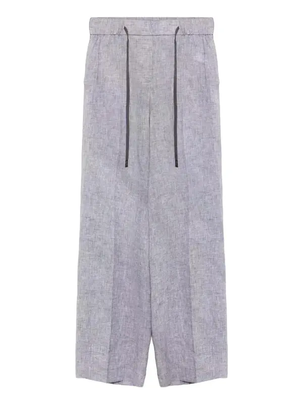 Peserico Mélange Trousers - Grey
