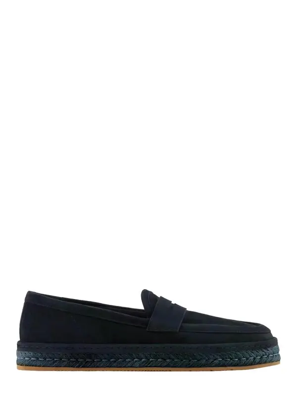 Giorgio Armani Suede Espadrilles - Black