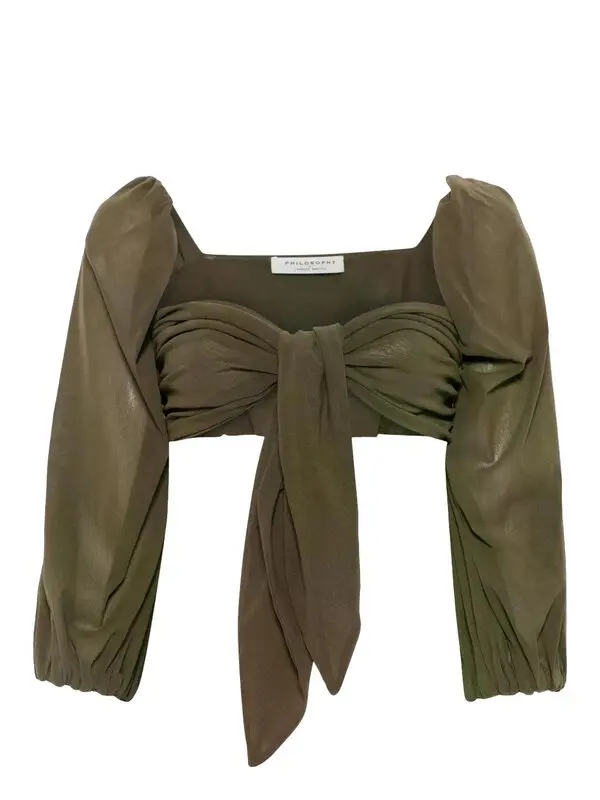 Philosophy Di Lorenzo Serafini Draped Top - Green