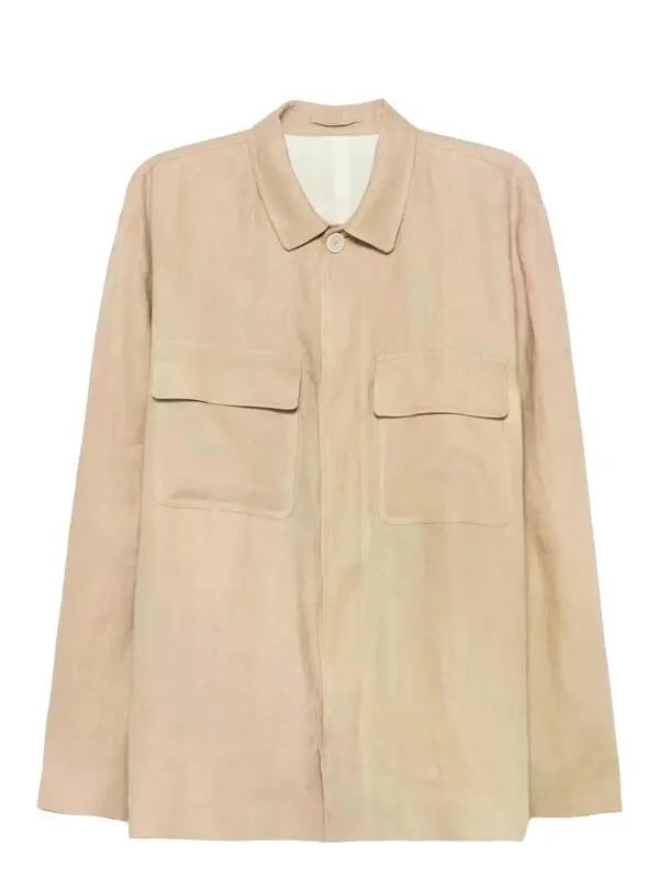 LARDINI Linen Jacket - Neutrals