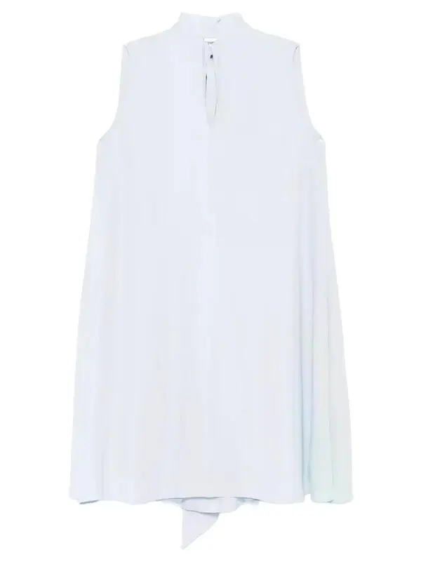 Karl Lagerfeld Crepe Mini Dress - Blue