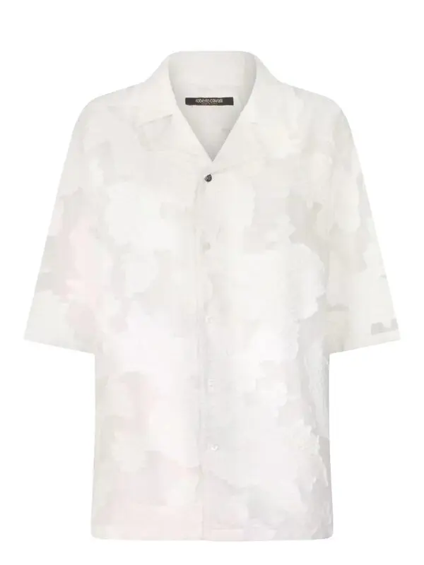 Roberto Cavalli Floral-print Shirt - White