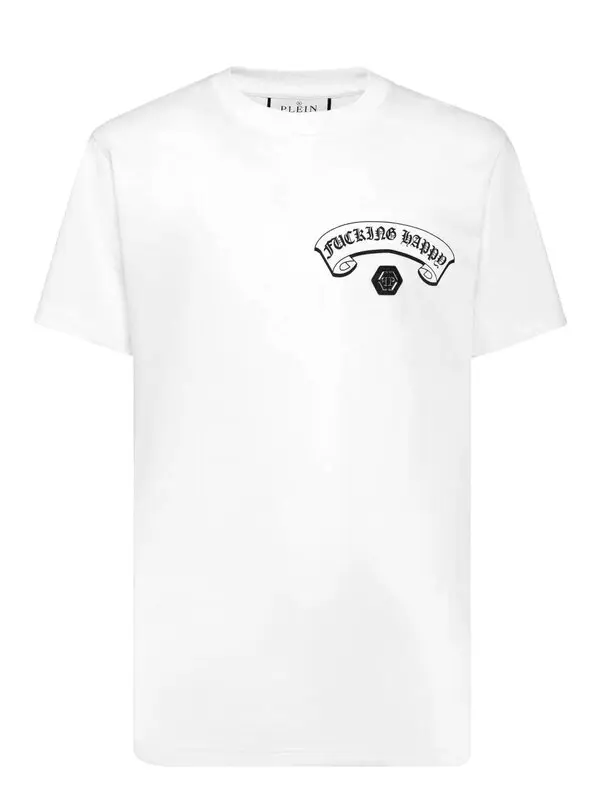 Philipp Plein Text-print T-shirt - White