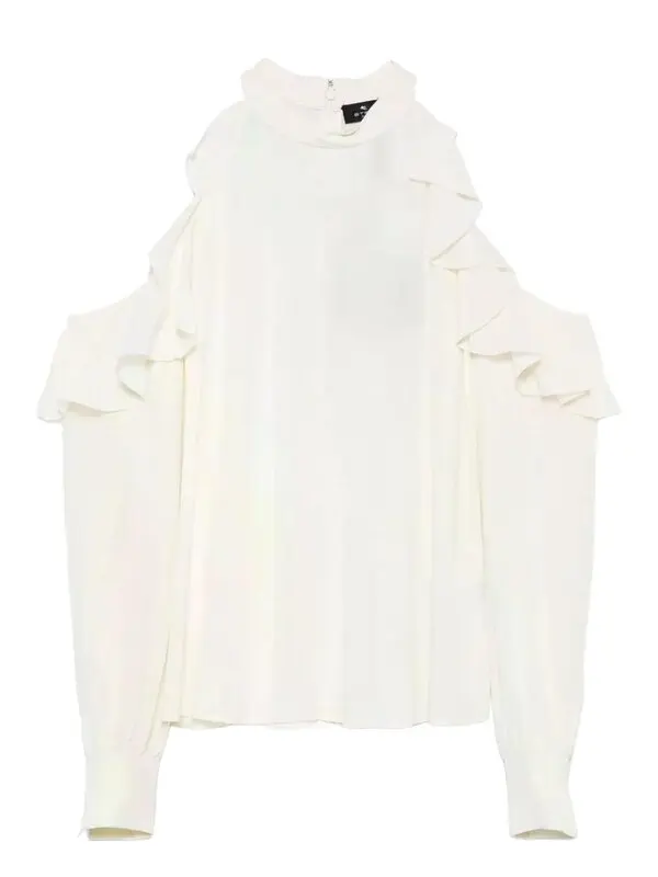 Etro Draped Blouse - White