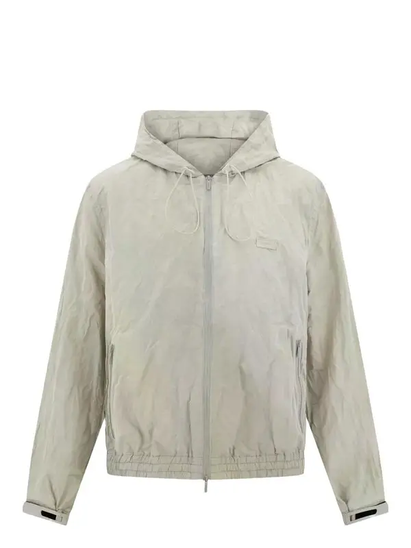 FERRAGAMO Zip-up Bomber Jacket - Grey