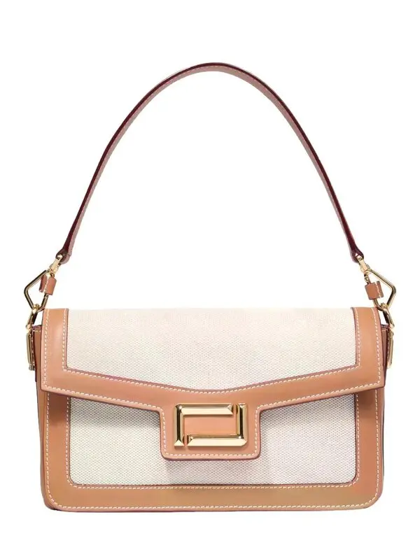 LANCEL Angele Flap Shoulder Bag - Neutrals