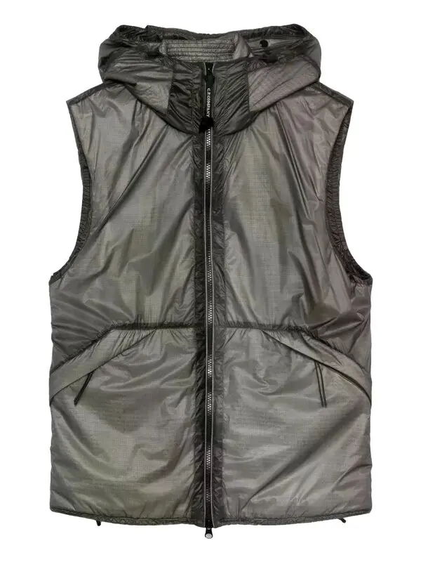 C.P. COMPANY Goggle-detail Gilet - Grey