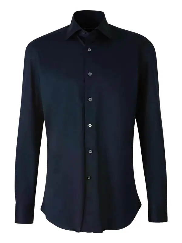 FRAY Sleek Button-up Shirt - Blue