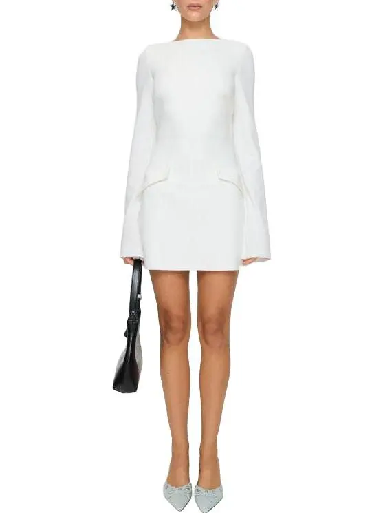 Princess Polly Carters Long Sleeve Mini Dress - White