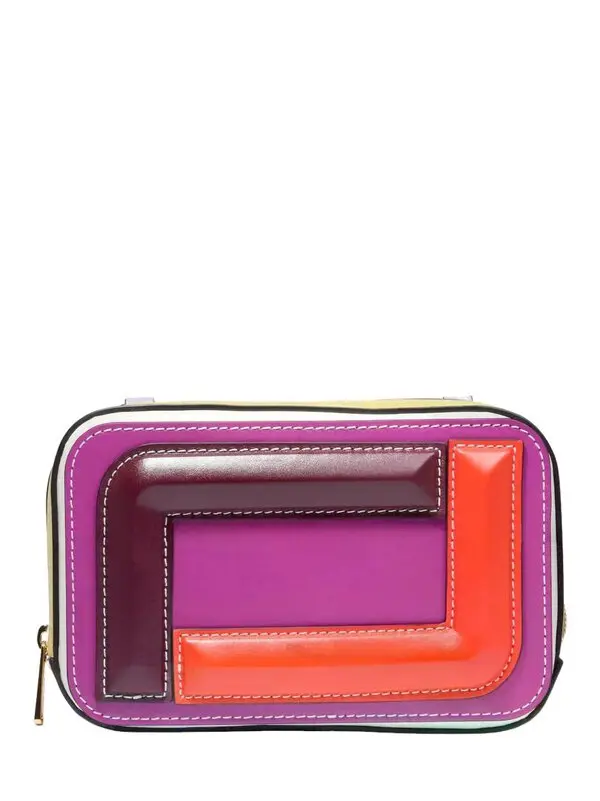 LANCEL Angele Cuir Crossbody Bag - Purple